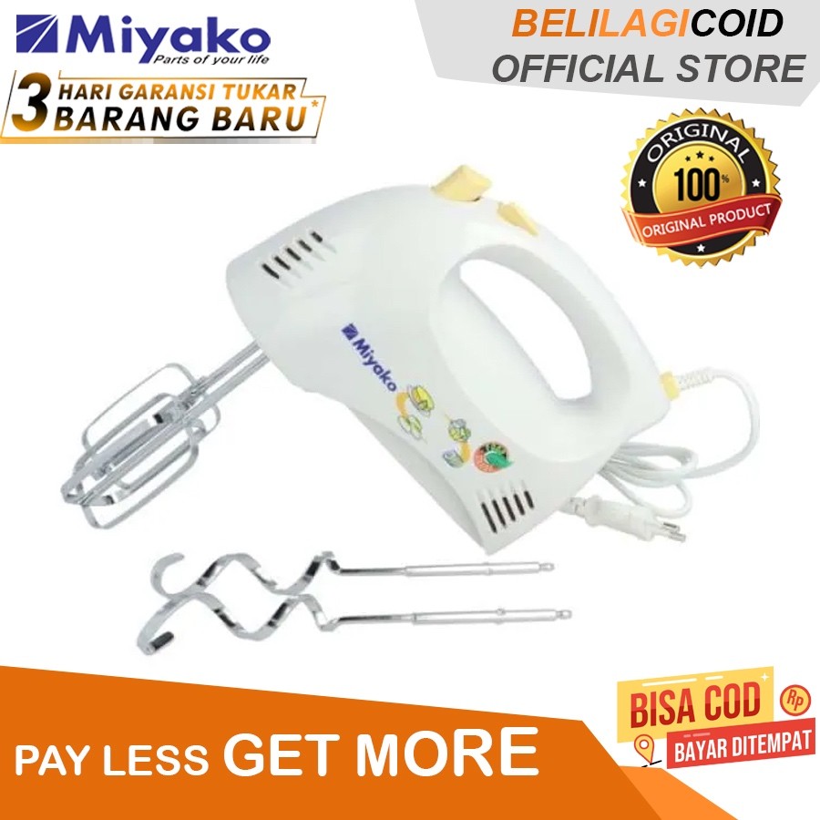 Jual [COD] Miyako Hand Mixer HM620 / MIXER Miyako ORIGINAL HM-620 ...