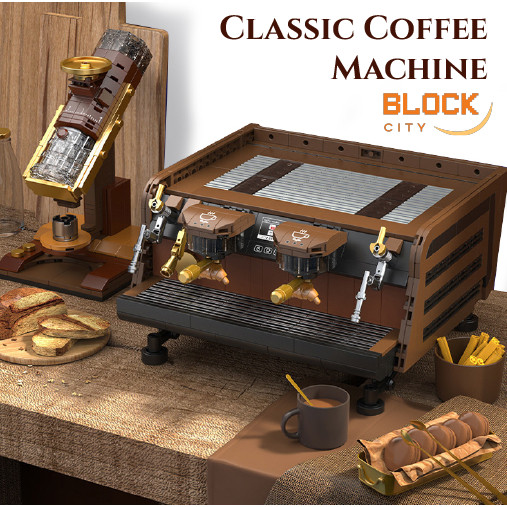 Jual BLOCK CITY Building Block Block Coffee DeCool Coffee Machine Series/ Maianan Balok Susun ...