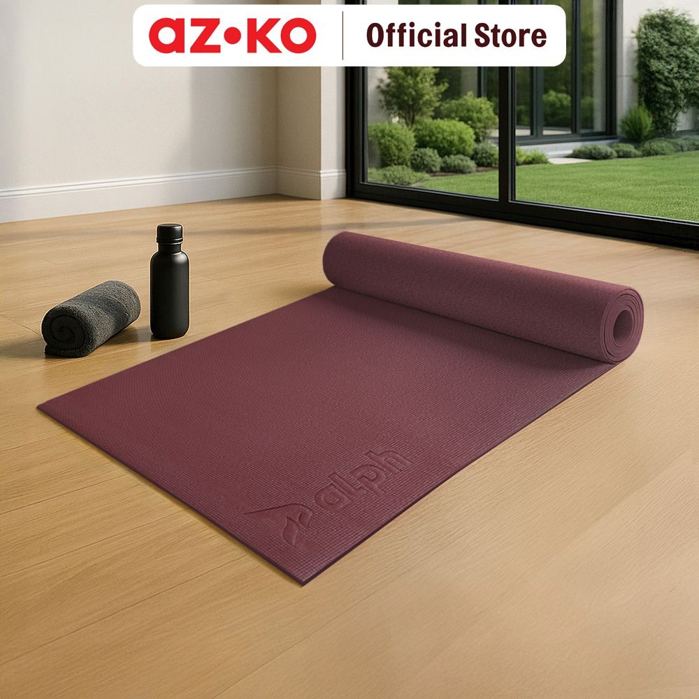 Jual AZKO Alph Matras Yoga Pvc 4 mm Polos Mat Alas Senam Mattress Latihan Yoga Perlengkapan ...