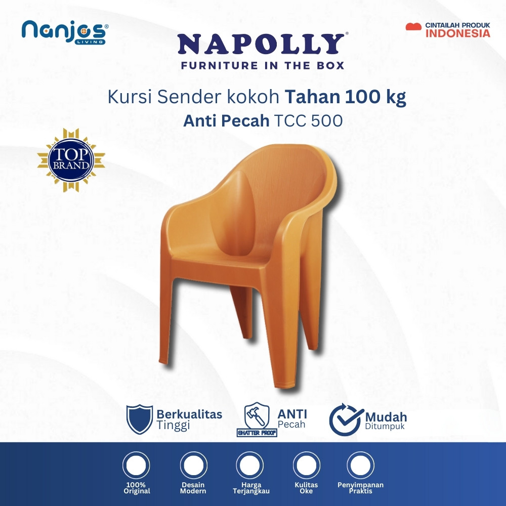 Jual Napolly Kursi Santai Kursi Plastik Kursi Sandaran Plastik Tebal ...
