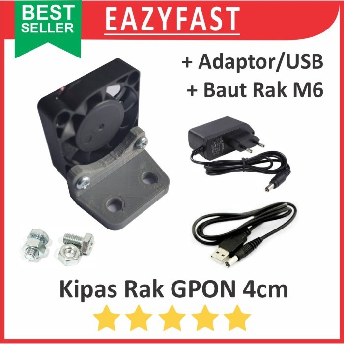 Jual Kipas Fan Pendingin Rak 4cm GPON EPON OLT HSGQ Kabel FO Fiber ...