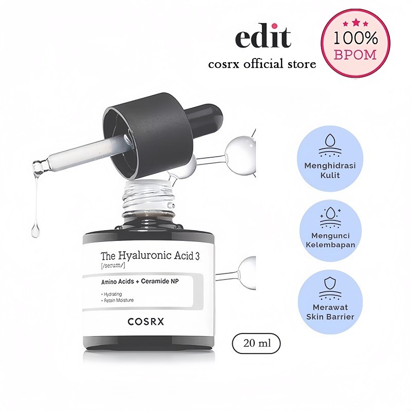 Jual [Original 100%] COSRX The Hyaluronic Acid 3 Serum Size - 20 ml | Shopee Indonesia