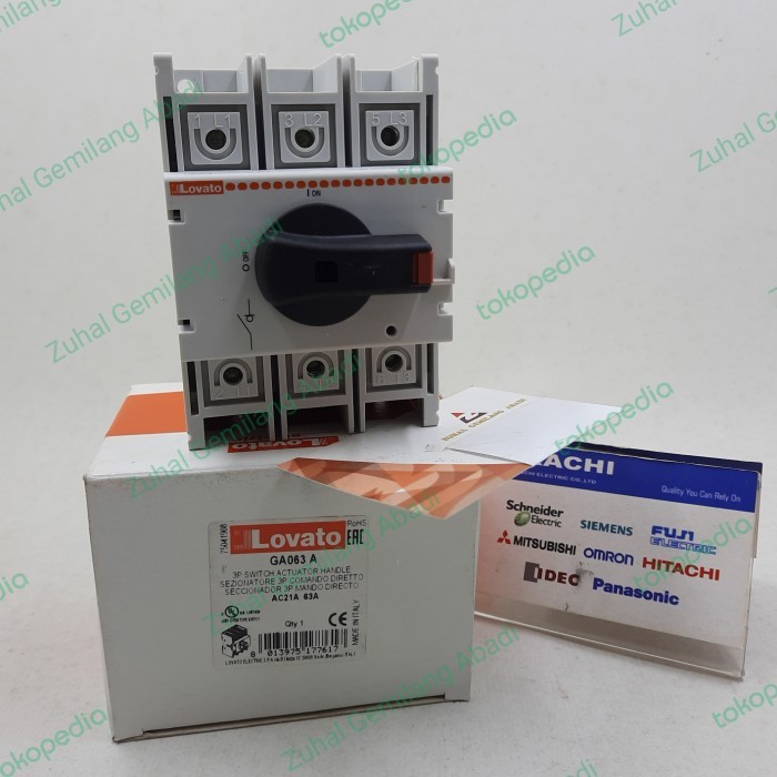 Jual TPJ99 GA063A (63A), LOAD BREAK SWITCH ( LBS ) LOVATO | Shopee ...