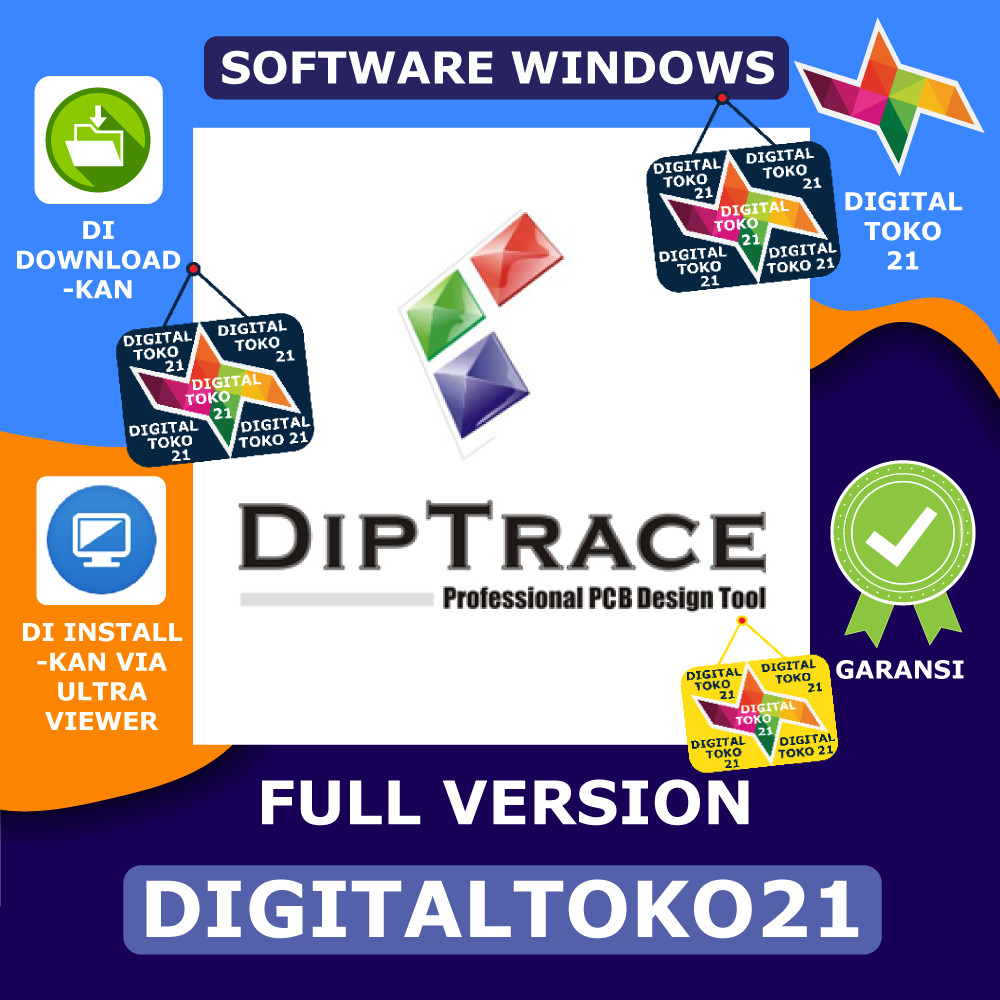 Jual [Diinstallkan] DipTrace 4.3.0.5 (x64) Full Version Software PC Komputer Laptop Windows ...