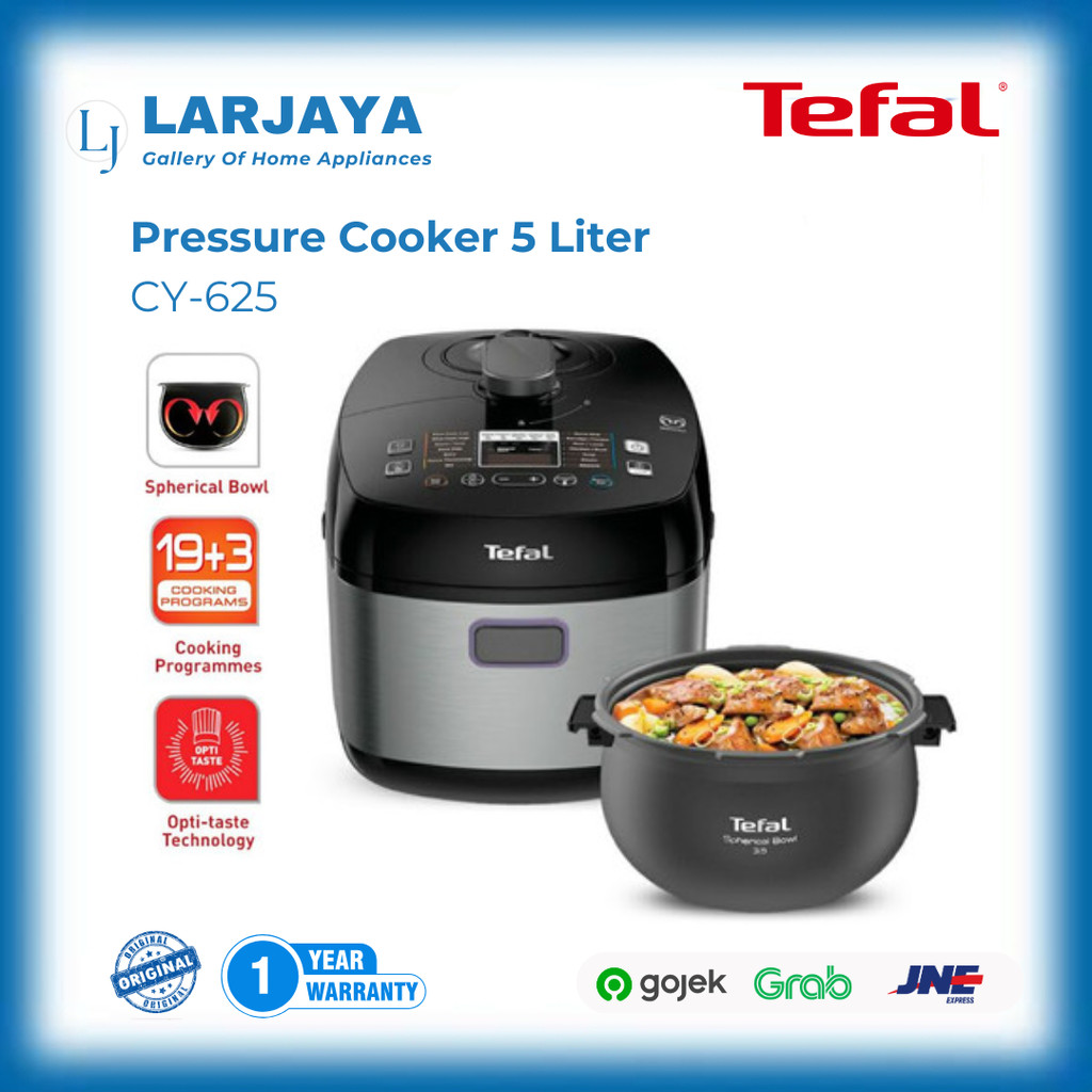 Jual Tefal Pressure Cooker / Multicooker | CY625 (5 Liter) | Shopee ...