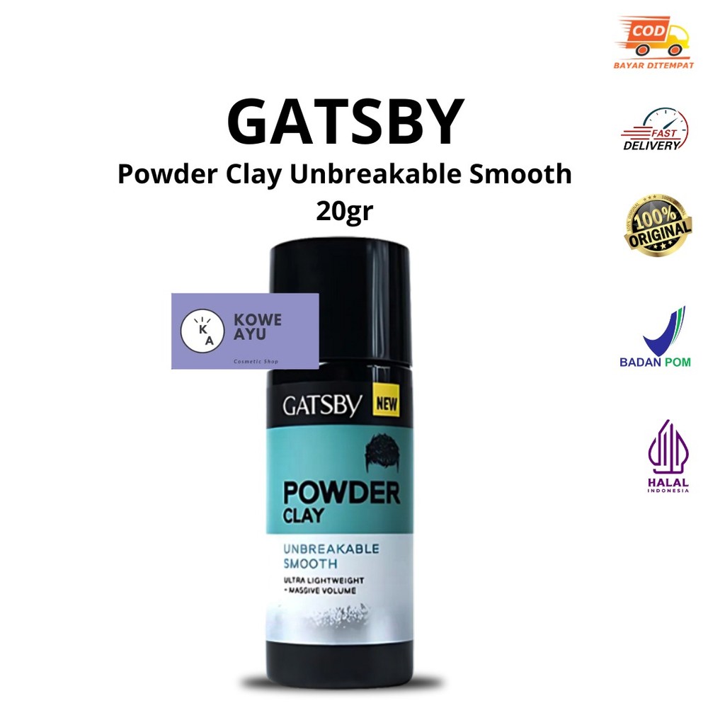 Jual Gatsby Powder Clay Series | Unbreakable Smooth | Shopee Indonesia