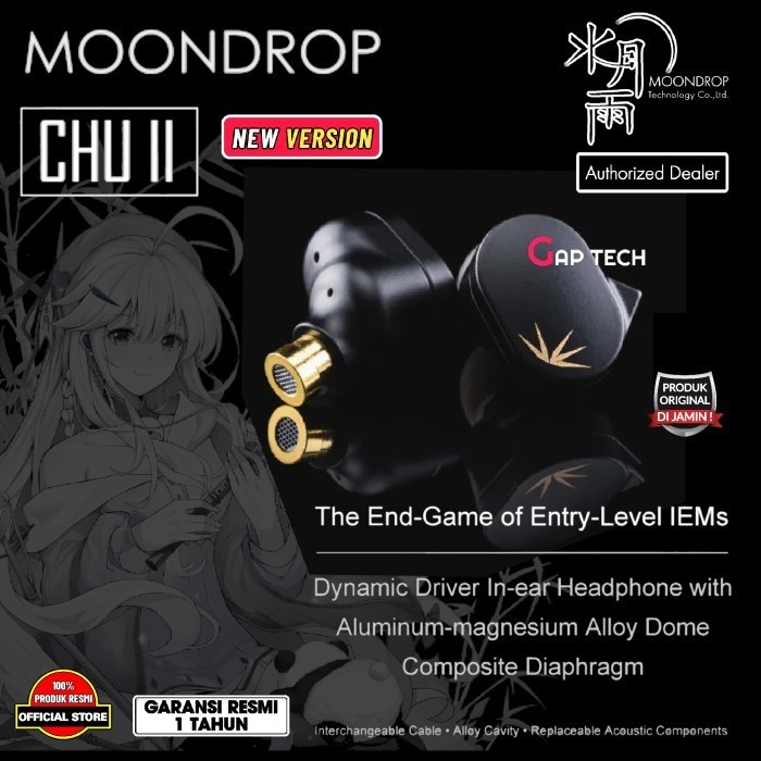 Jual Moondrop Chu Ii Chu 2 Dsp Dynamic Driver In Ear Monitor Earphone