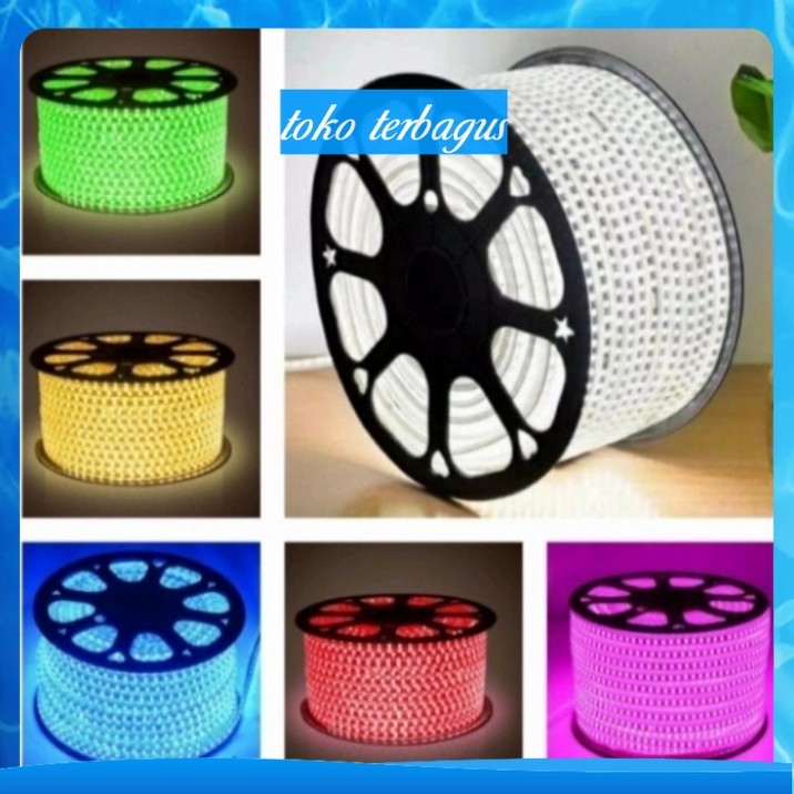 Jual PAKET LAMPU LED STRIP LENGKAP TINGGAL COLOK METERAN LAMPU 2835 SMD ...