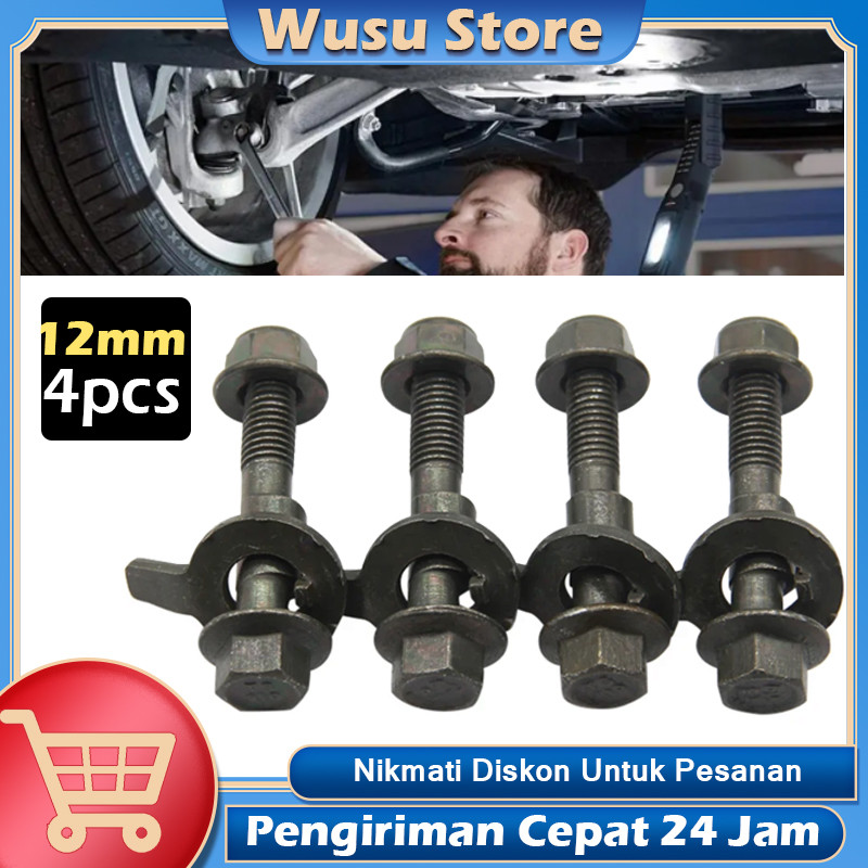Jual （4pcs）Baut Eksentrik Pelurusan Ban Mobil 12mm Baut Cember Mobil ...