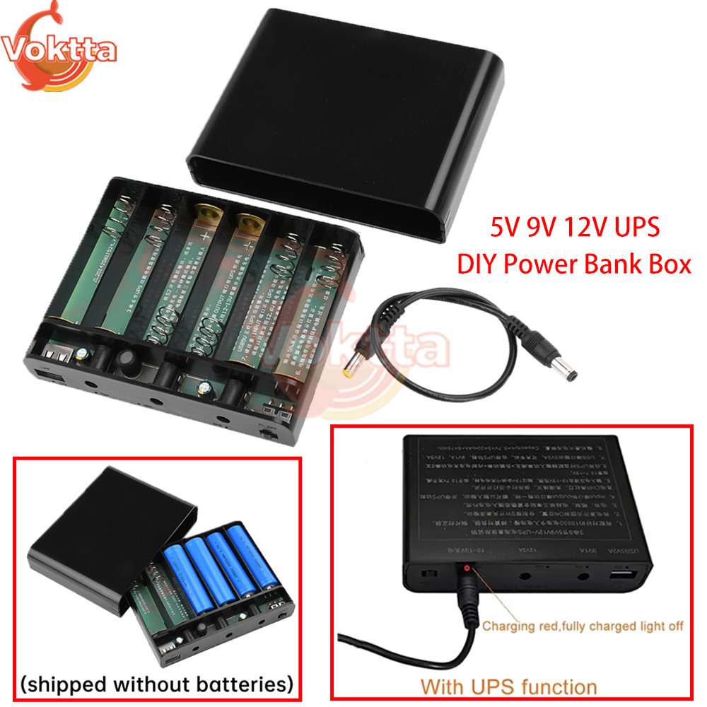 Jual 5V 9V 12V UPS 18650 Lithium Battery Uninterrupted Power Supply DIY ...