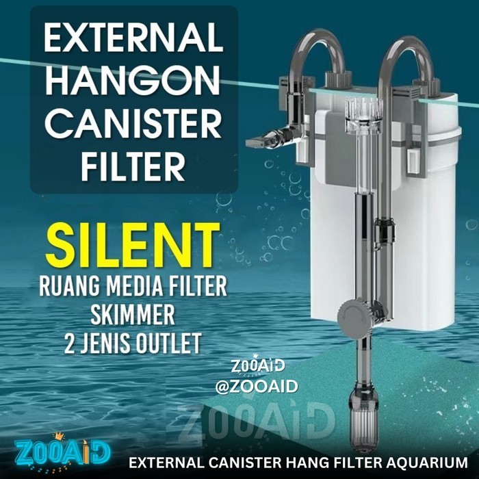 Jual EXTERNAL CANISTER HANG ON HANGING FILTER SKIMMER GANTUNG AQUARIUM ...
