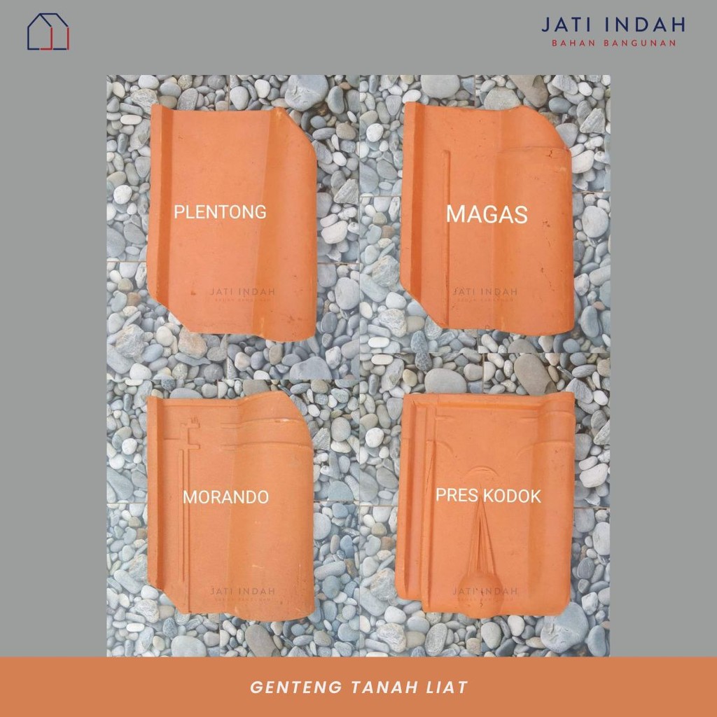 Jual Genteng Tanah Liat Merah (1000 pcs) | Shopee Indonesia