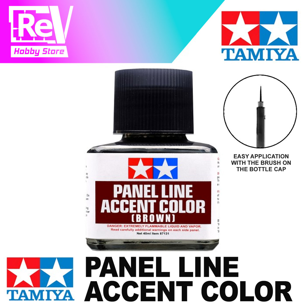 Jual TAMIYA ACCENT COLOR BROWN PANEL LINE GUNDAM MODEL KIT TOOL 87132 ...