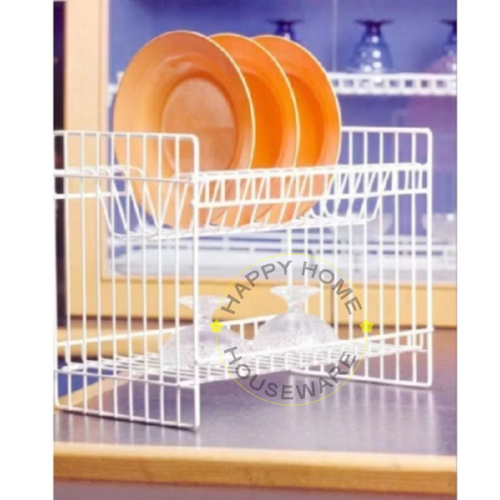 Jual Dragon Rak Piring Wastafel / Rak Piring 2 Susun Kawat Besi ...