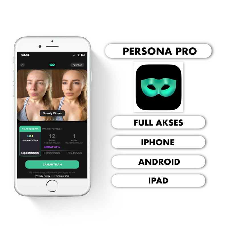 Jual ORIGINAL APLIKASI PERSONA PRO IOS & ANDRO ( BERUPA ACC LOGIN ) IOS ...