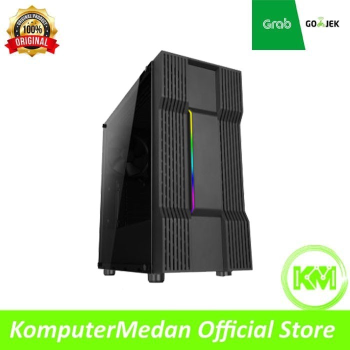 Jual Casing PC Gaming ABKO CRONOS 610S (ATX , Full Acrylic Panel , Built in Fan 14cm) | Shopee ...