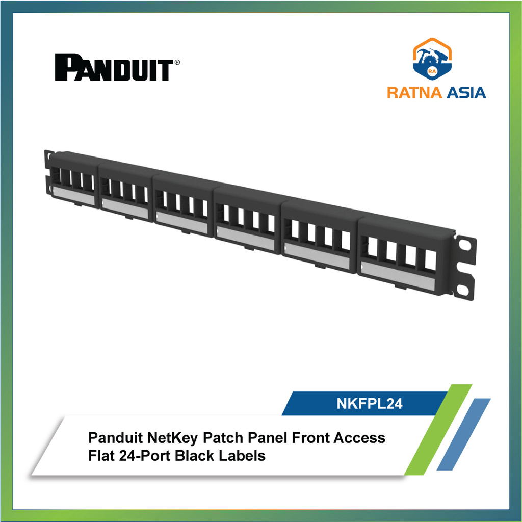 Jual Panduit NKFPL24 NK Net Key Modular Patch Panel Faceplate with ...