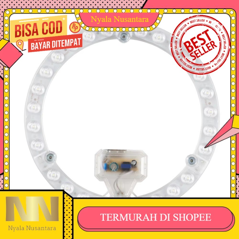 Jual LAMPU LED RING 18 WATT LED 220 V / BODI DONUT / CAHAYA PUTIH / LED ...