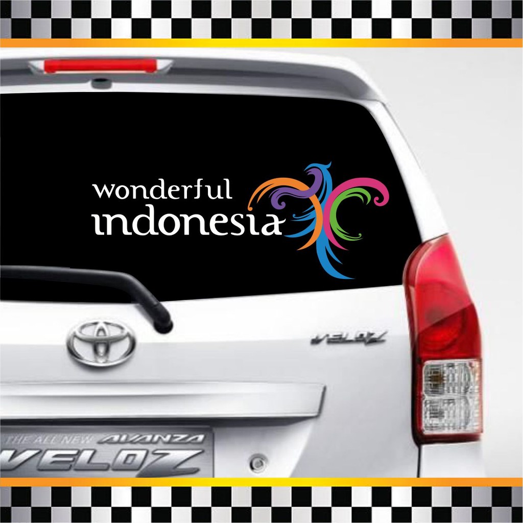 Jual CUTTING STICKER LOGO WONDERFUL INDONESIA l STIKER MOBIL PESONA ...