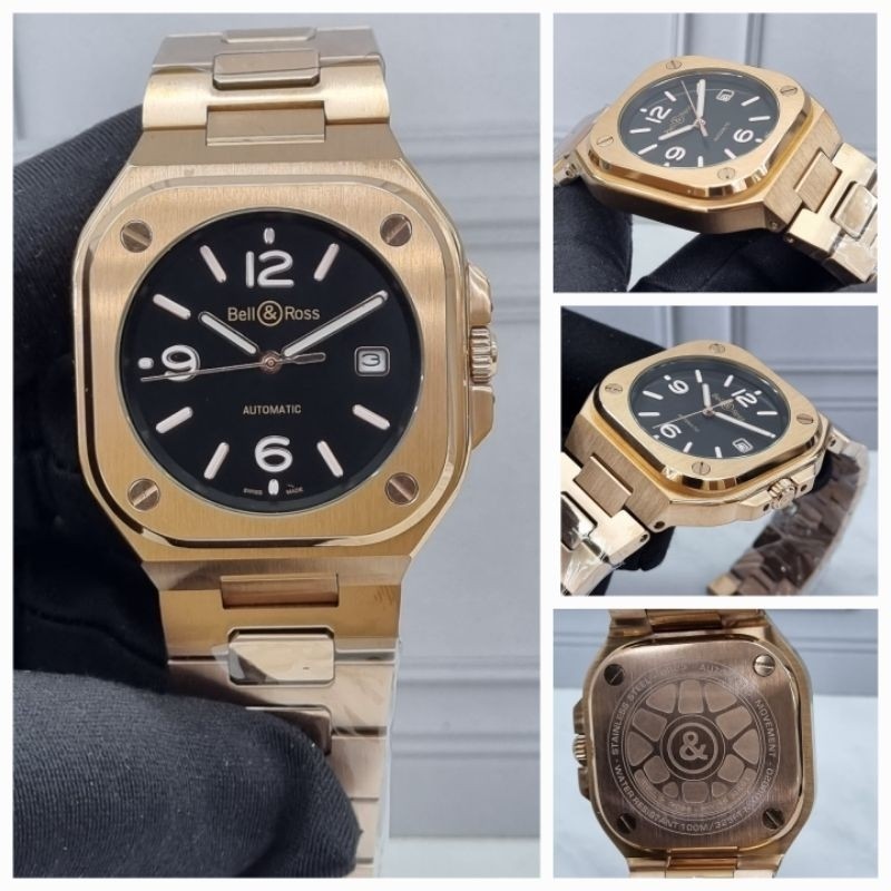 Jual BEL JAM TANGAN B3LL ROESE BR 05 CHAIN ROSE AUTOMATIC DIAMETER 40mm ...