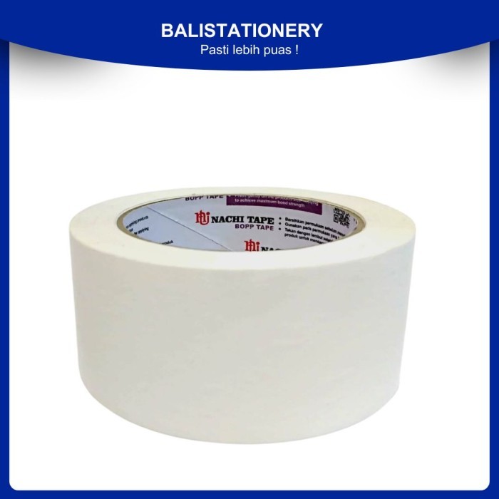 Jual Nachi Tape Lakban Putih Susu Opp Blok Nachi Putih Susu 2 inch 48mm ...
