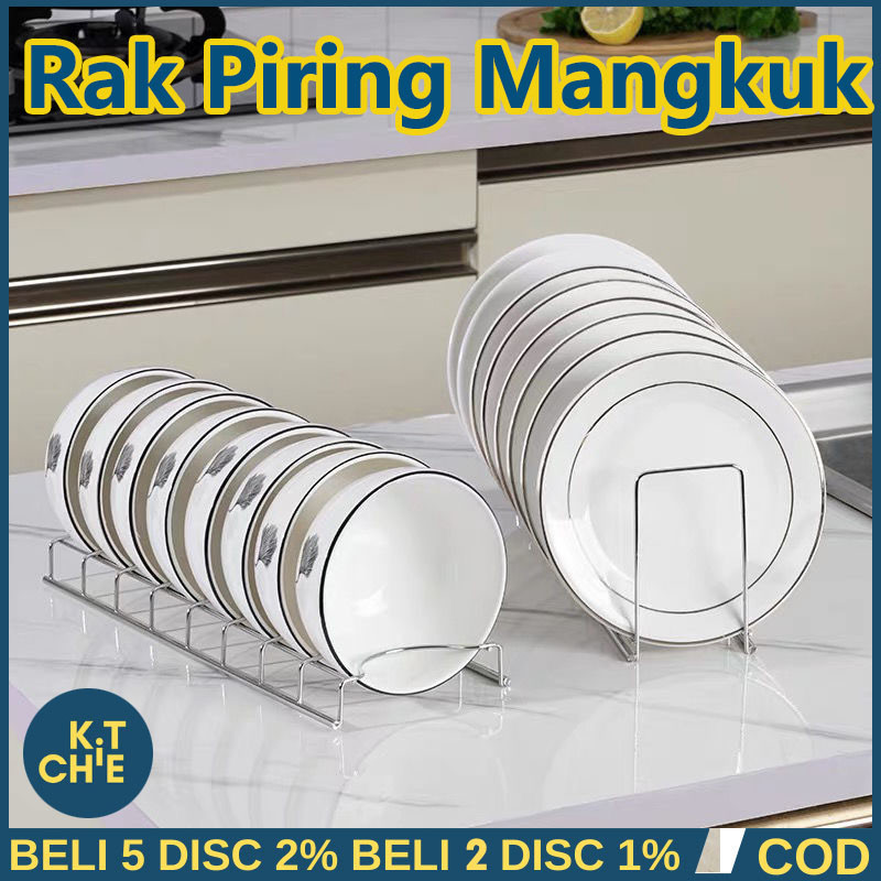 Jual Rak Piring Mangkuk Stainless/ Minimalis Dan Praktis Rak ...