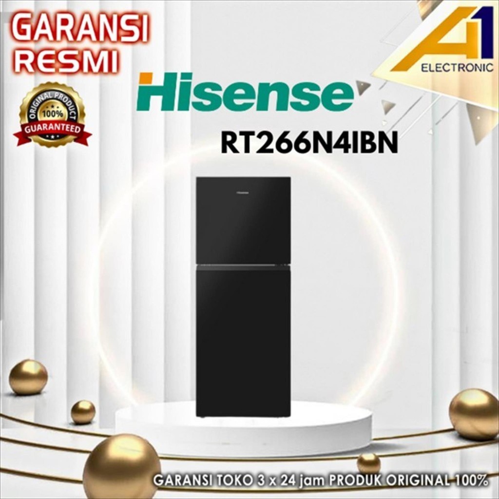 Jual HISENSE Kulkas RT266N4IBN / RT266 , 2 Pintu 223 Liter | Shopee ...