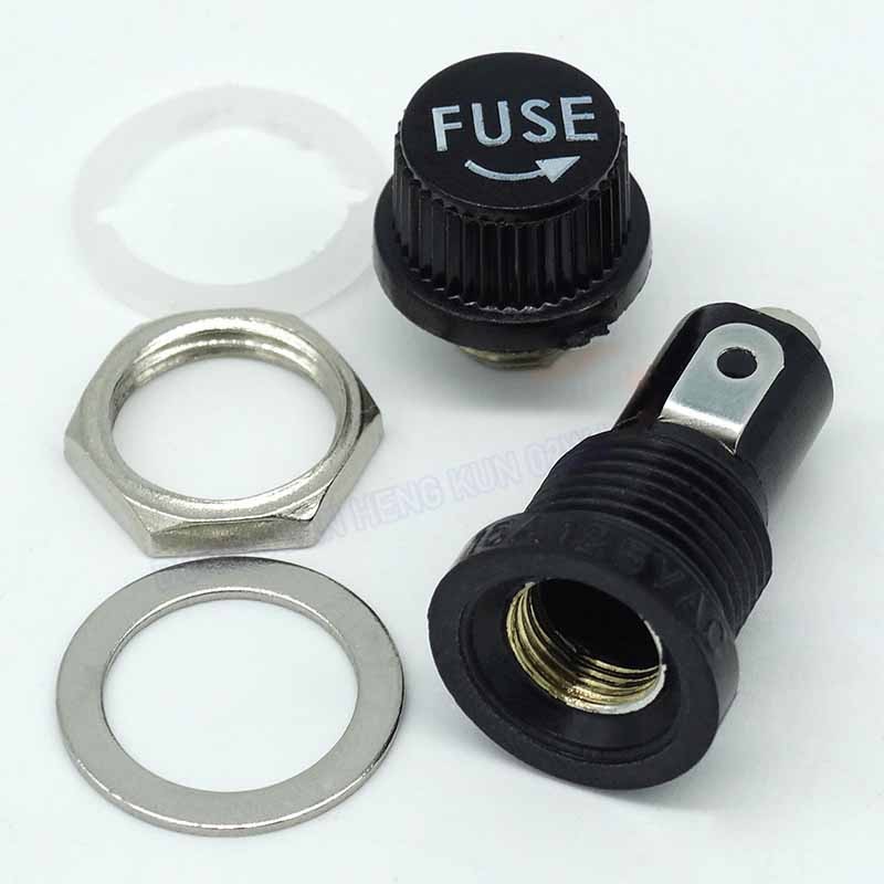 Jual 1 Pcs Fuse Holder 5*20mm Glass Tube 250V Fuse Holder 220V Fuse 2A ...