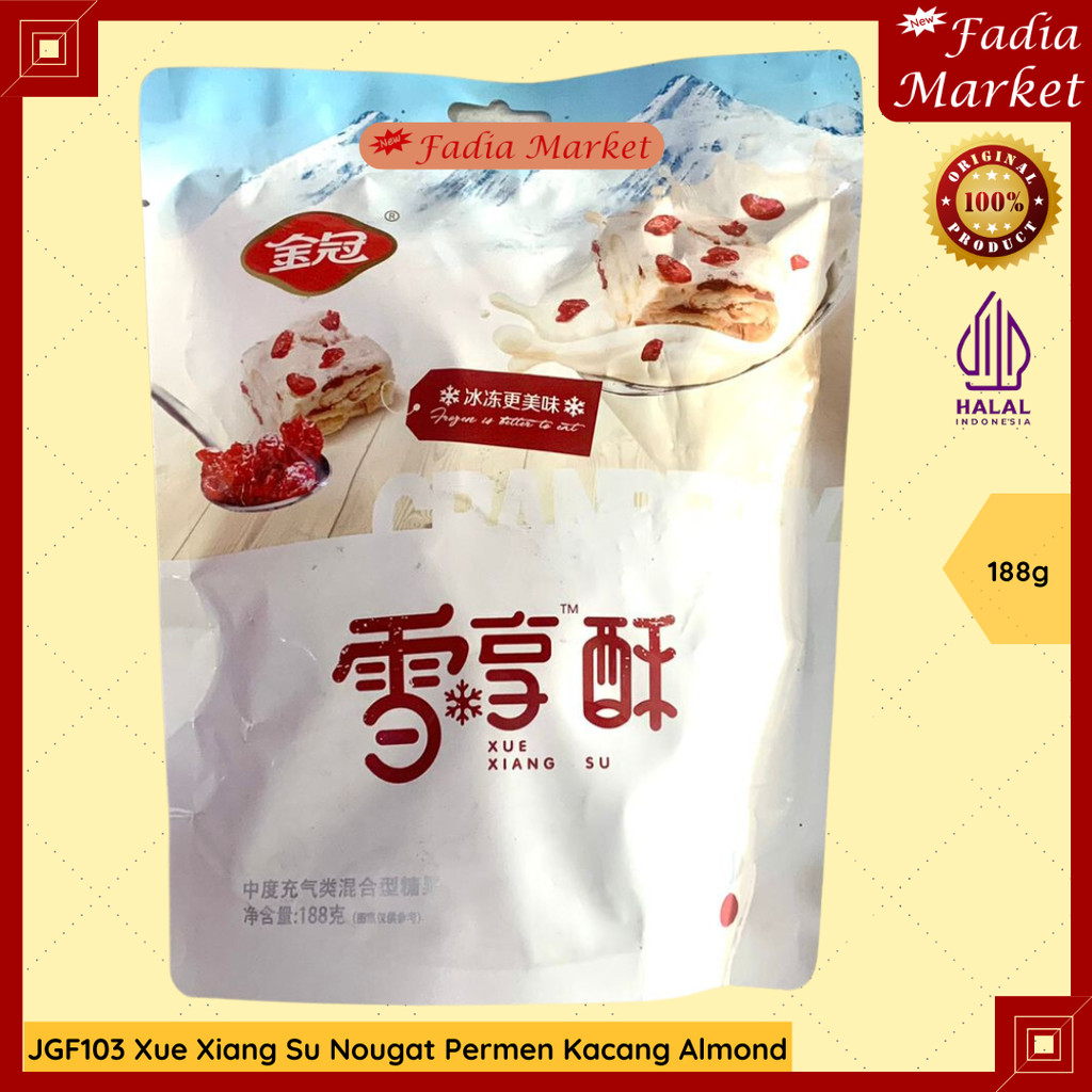 Jual PERMEN IMLEK SINCIA JGF103 Xue Xiang Su Nougat Almond Candy Kacang ...