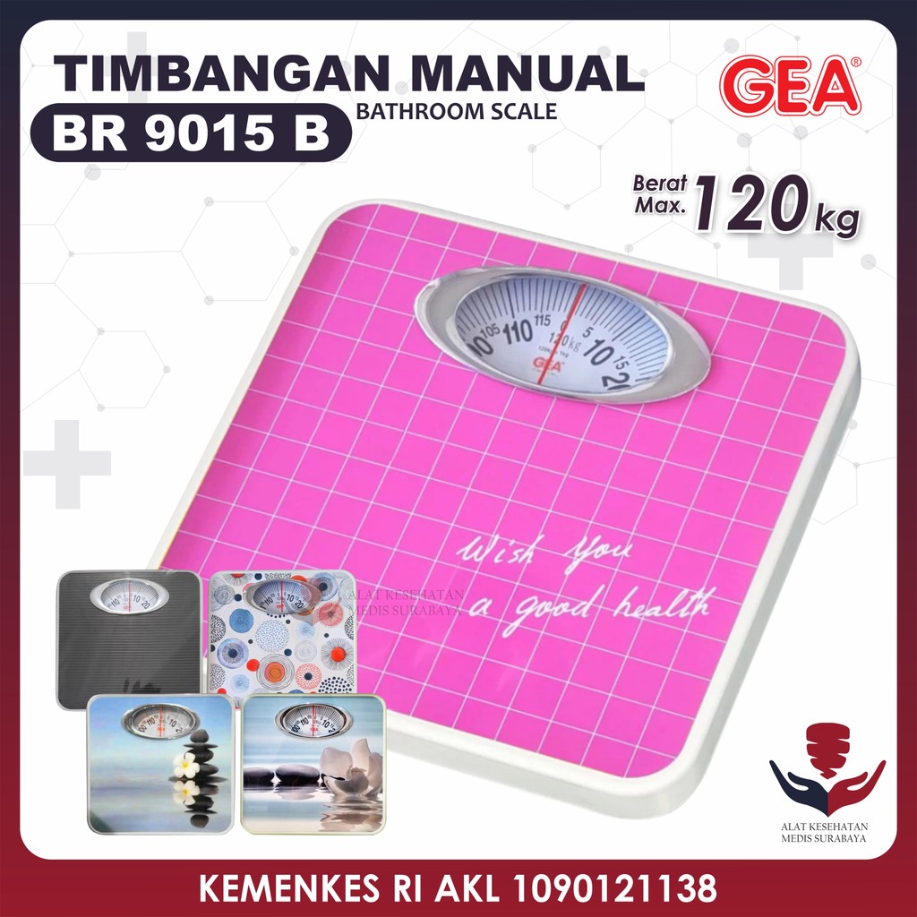 Jual Timbangan Analog BR 9015 GEA Scale Berat Badan Jarum Manual BR9015 ...
