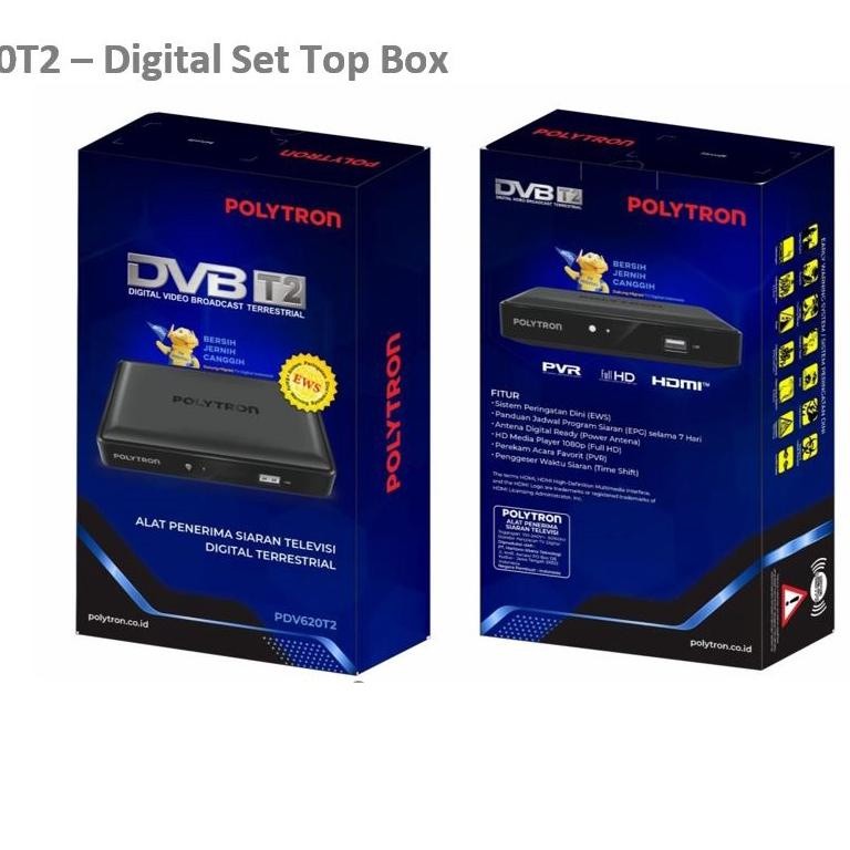 Jual READY STB / SET TOP BOX TV DIGITAL DVB T2 POLYTRON PDV 700T2 - PDV ...