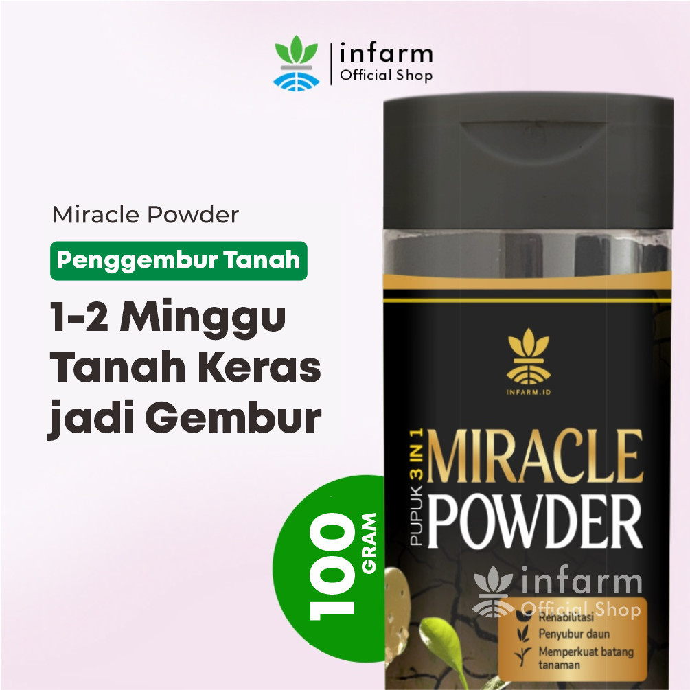 Jual INFARM - Miracle Powder Asam Humat Pupuk 3 In 1 Pembenah Media ...