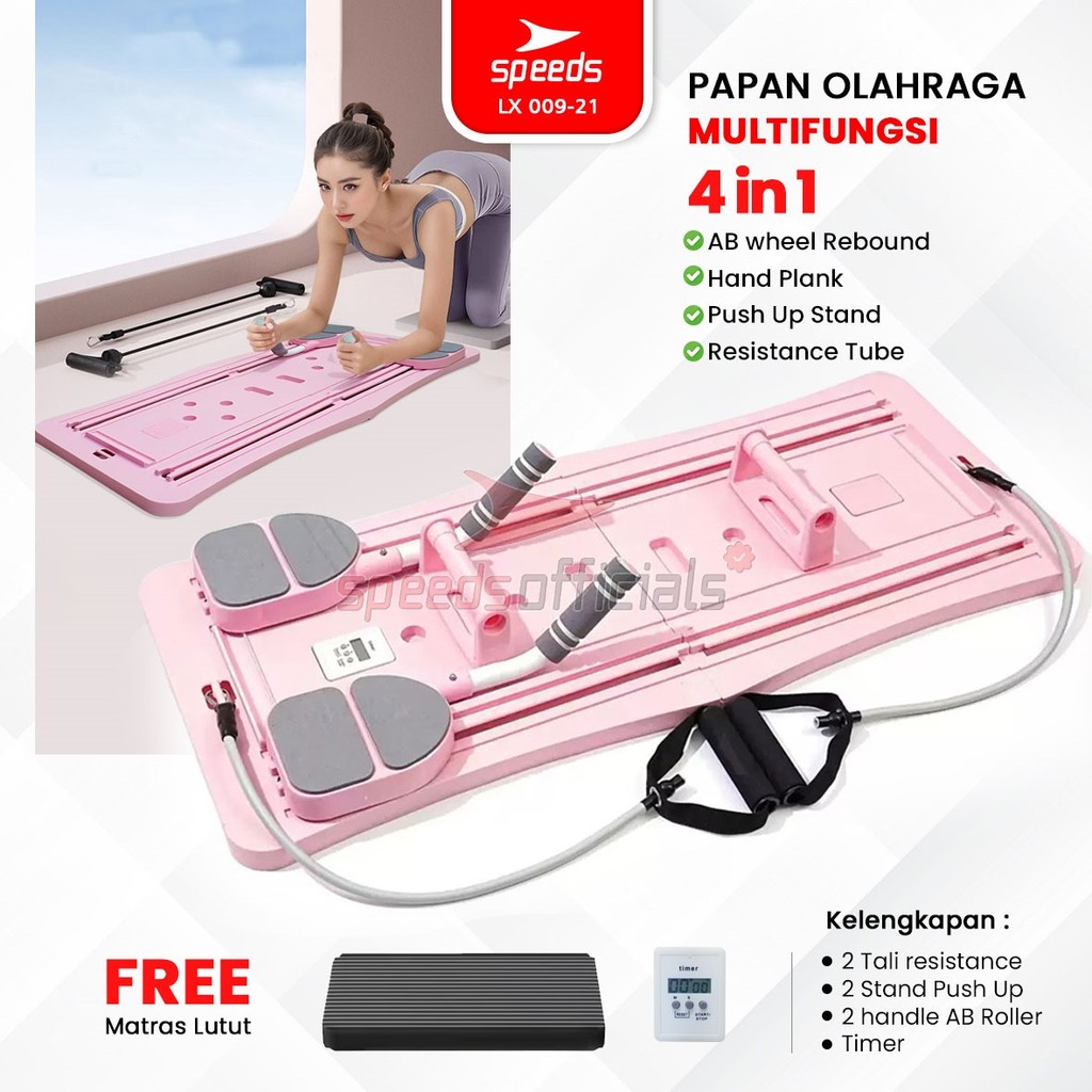 Jual SPEEDS Papan Perut Latihan Perut Aerobik 4in1 Six Pack Gym Push Up ...