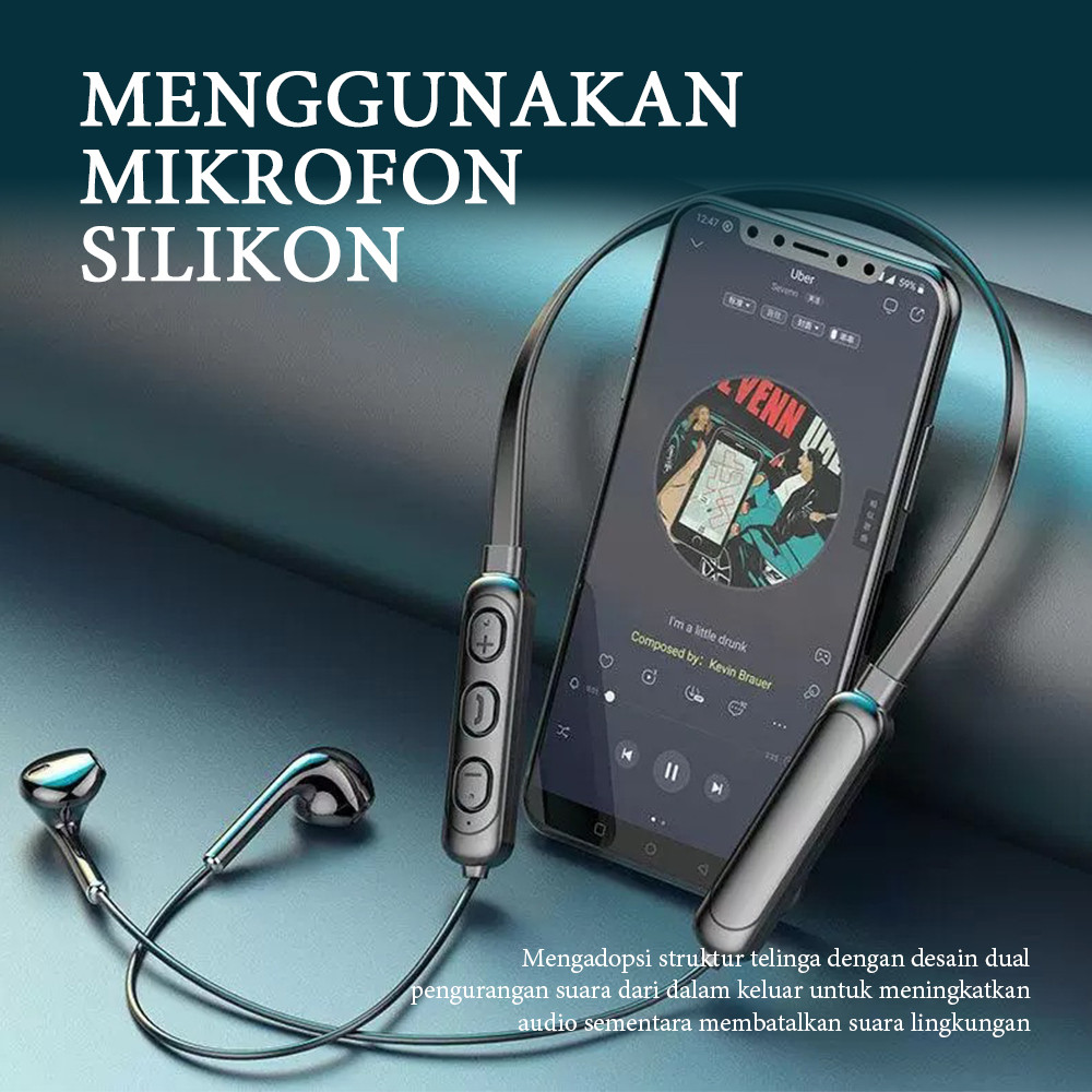 Jual Headset Bluetooth Nirkabel Headset Gantung Leher Headset Olahraga ...