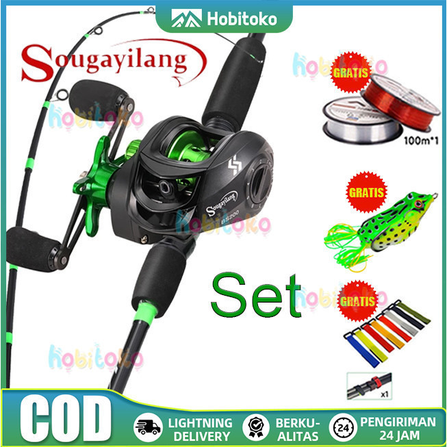 Jual 【Beli 1 Gratis 4】Sougayilang Joran Set Joran Pancing Spinning/Casting 1.6m/1.8m/2.1m/2.4m M ...