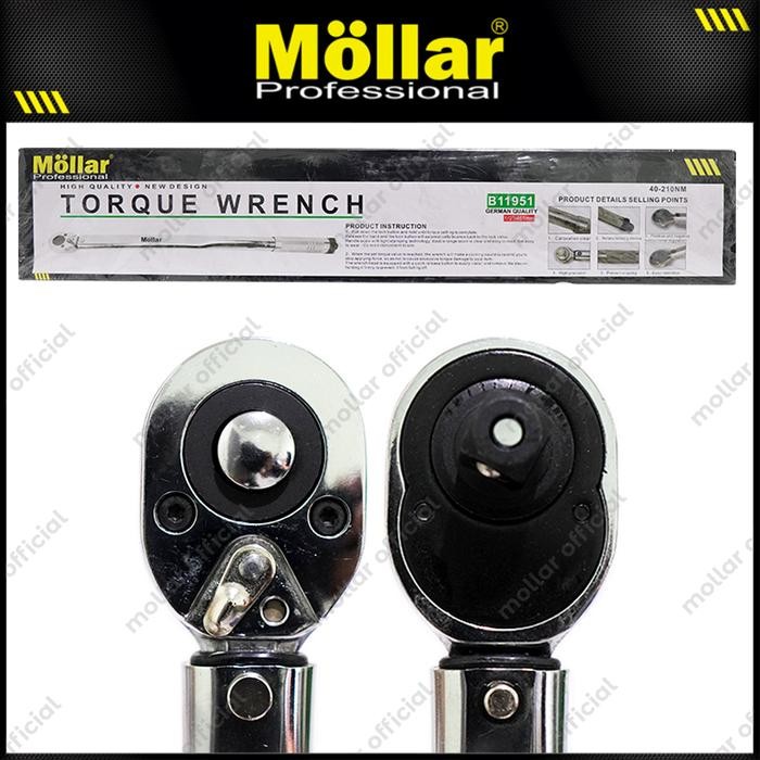 Jual MOLLAR B11951 Kunci Momen 1/2" Torsi 210 Nm Adjustable Torque ...