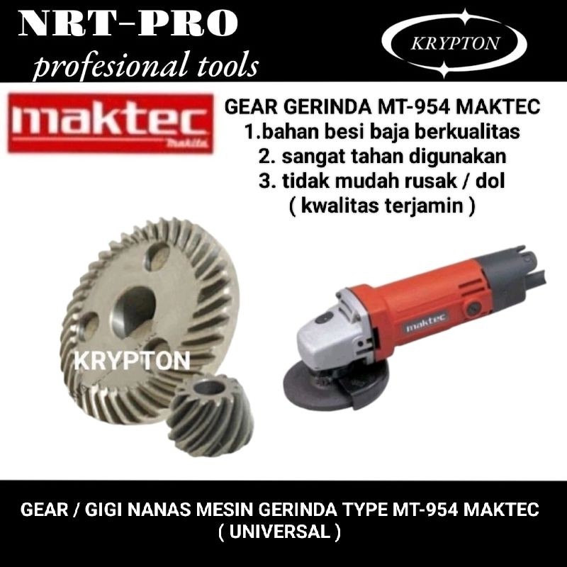 Jual Gear gerinda type MT-954 maktec NRT-PRO ORIGINAL PART kayla tools ...