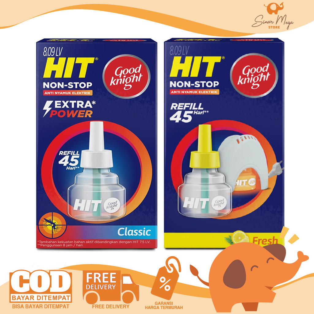 Jual HIT Good Knight REFILL NON-STOP Botol Isi Ulang 35ml | Shopee ...