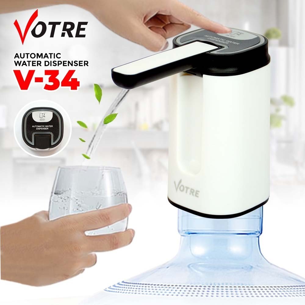 Jual Pompa air Galon Votre V-34 Otomatis Dispenser USB Charge awet ...