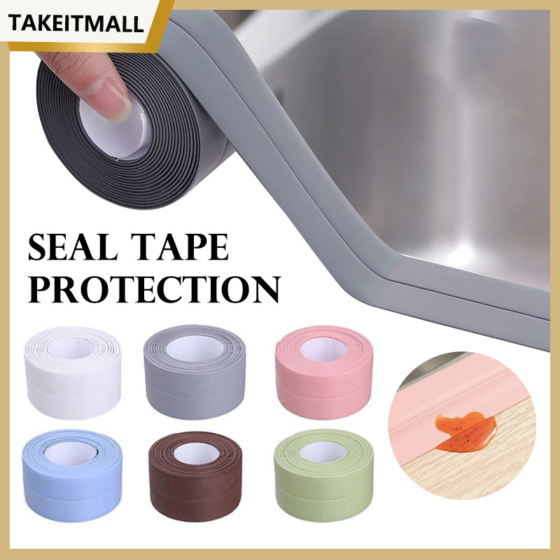 Jual Seal Tape Protection Penutup Celah Siku / Pelindung Meja Wastafel ...