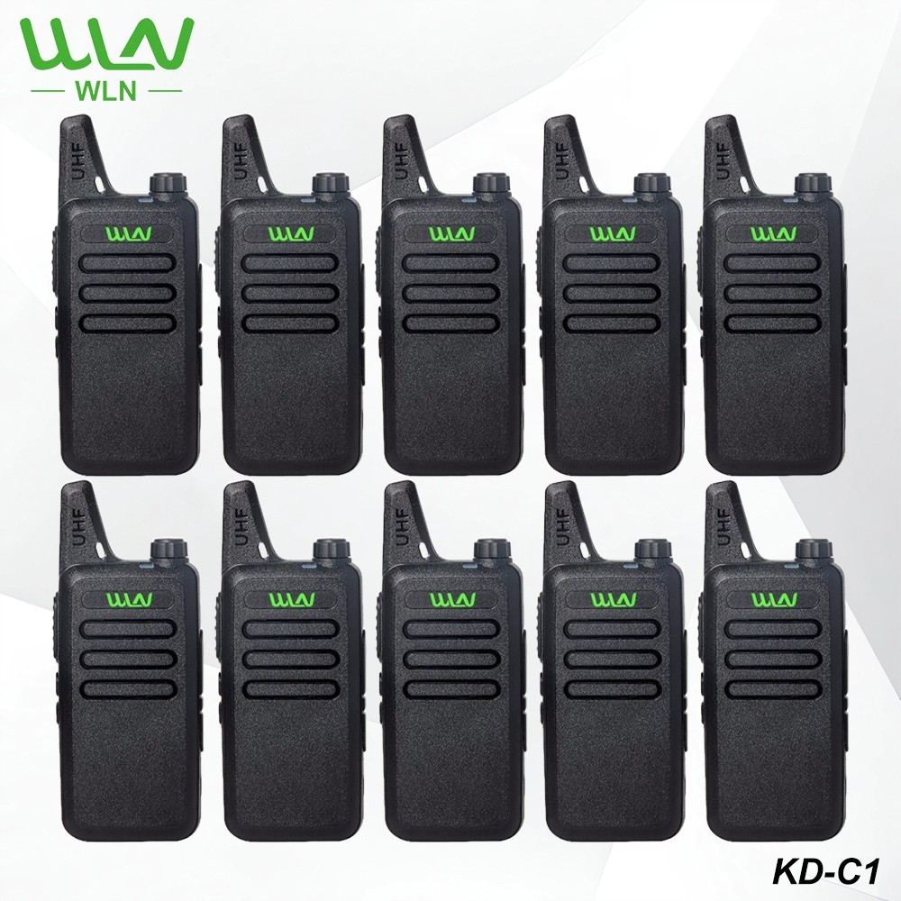 Jual HT 10 PCS HT WLN KD-C1 5W 16 Channel UHF 400-470MHz Two-Way Walkie Talkie Radio With ...