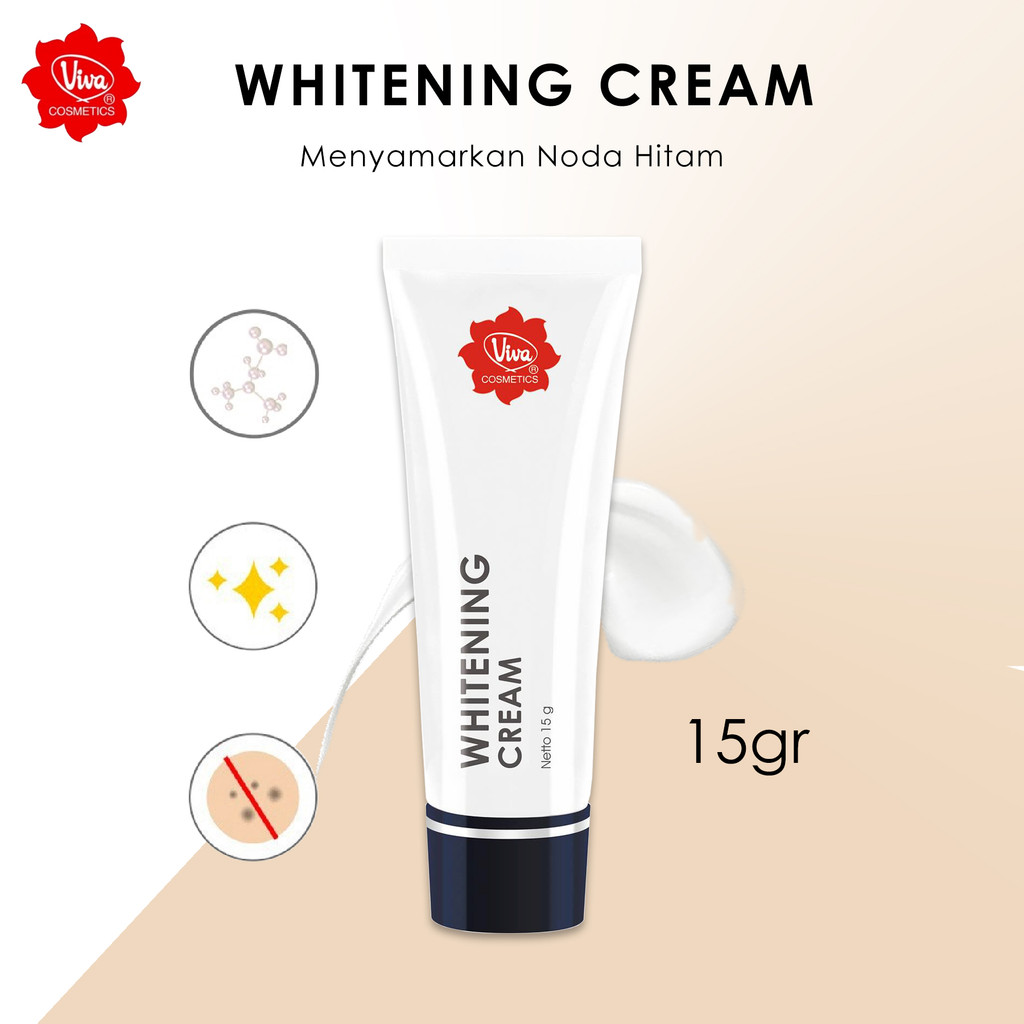 Jual Viva Whitening Cream 15gr Menghilangkan Flek Hitam | Shopee Indonesia