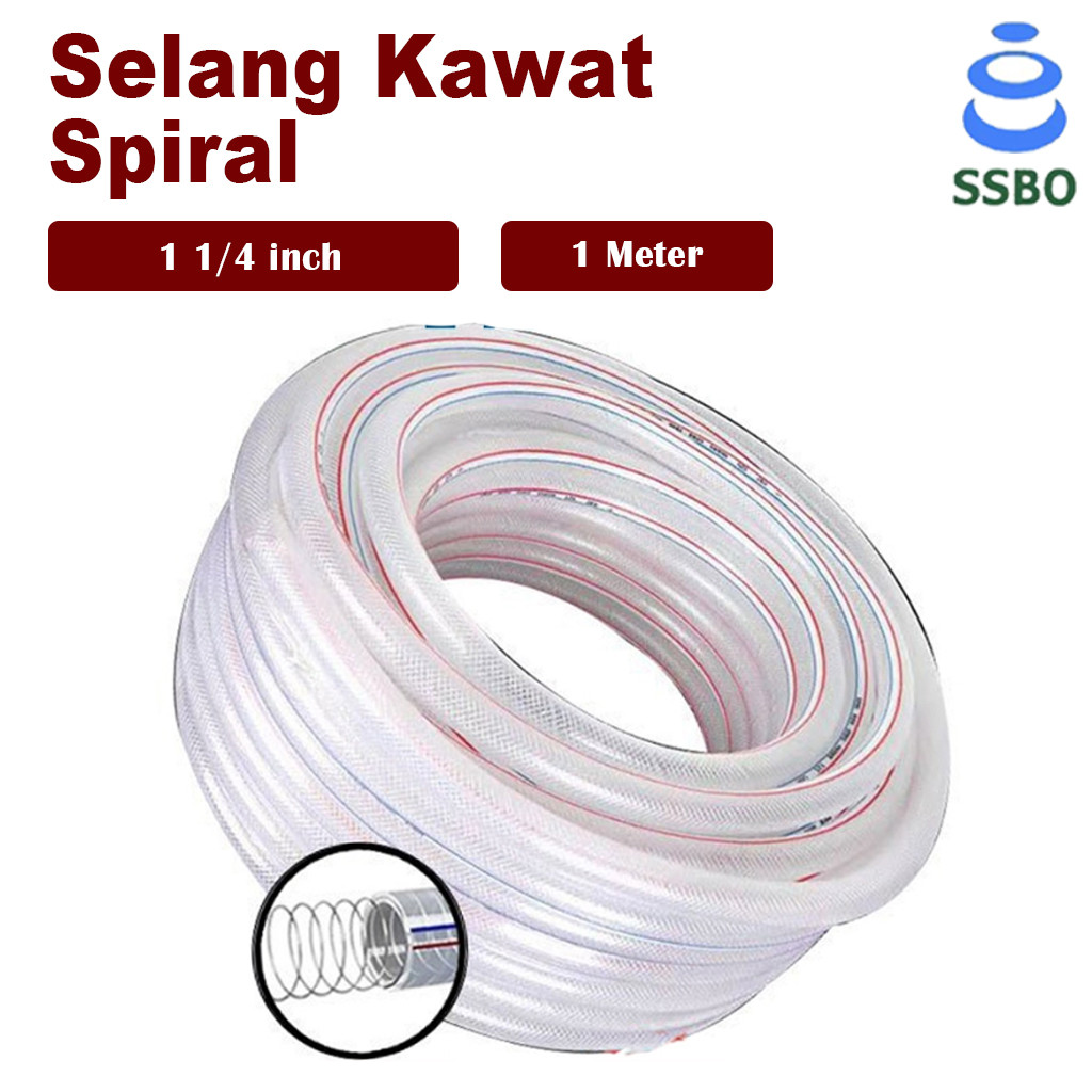 Jual SSBO Selang Kawat 1 1/4 Inch Permeter Pvc Selang Bening Kawat ...