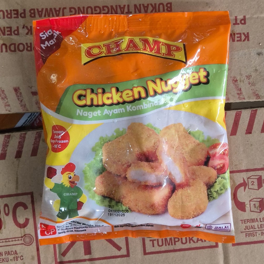 Jual Champ Nugget Ayam Kombinasi 225 Gram | Shopee Indonesia
