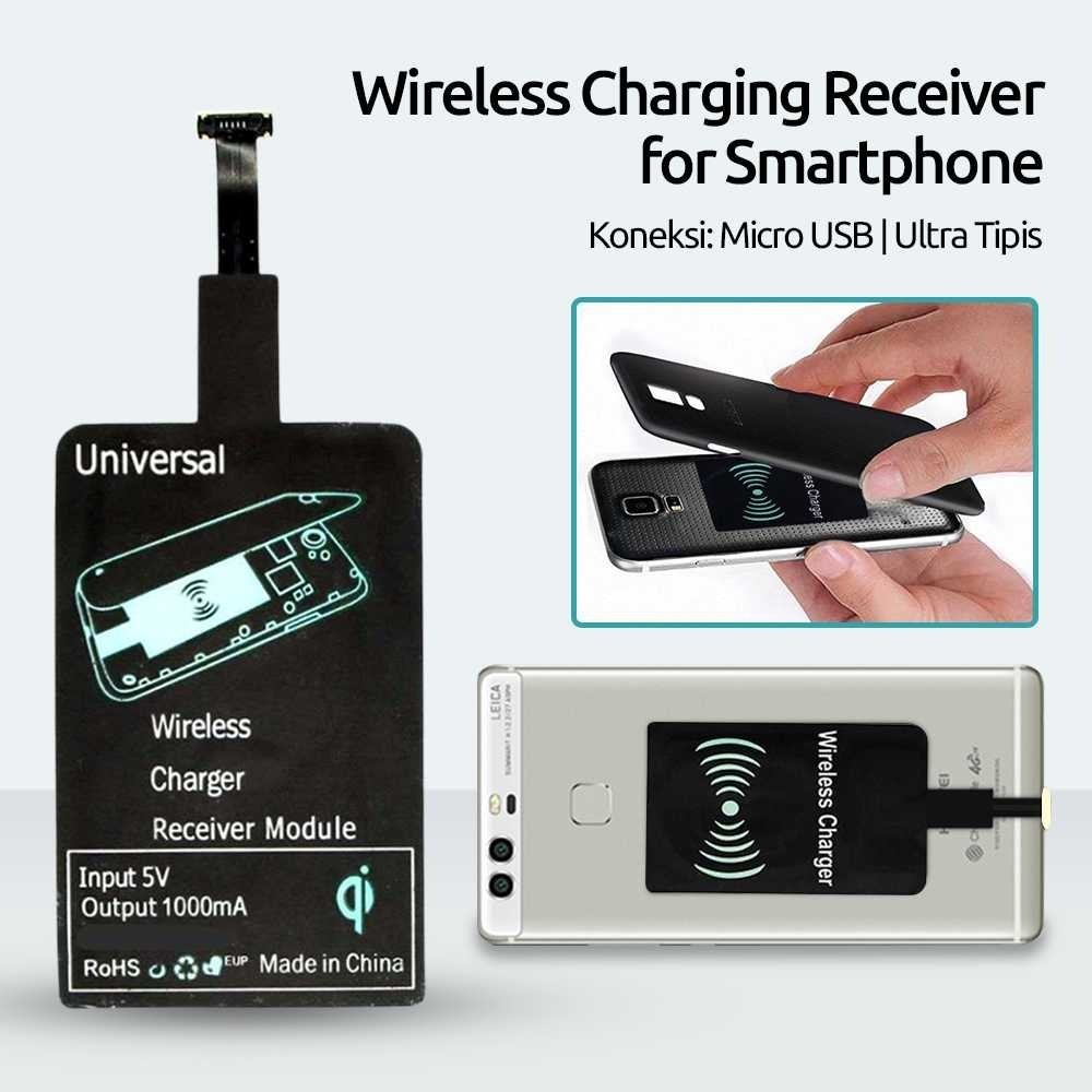 Jual Qi Wireless Charging Reverse Micro USB Receiver for Smartphone ...