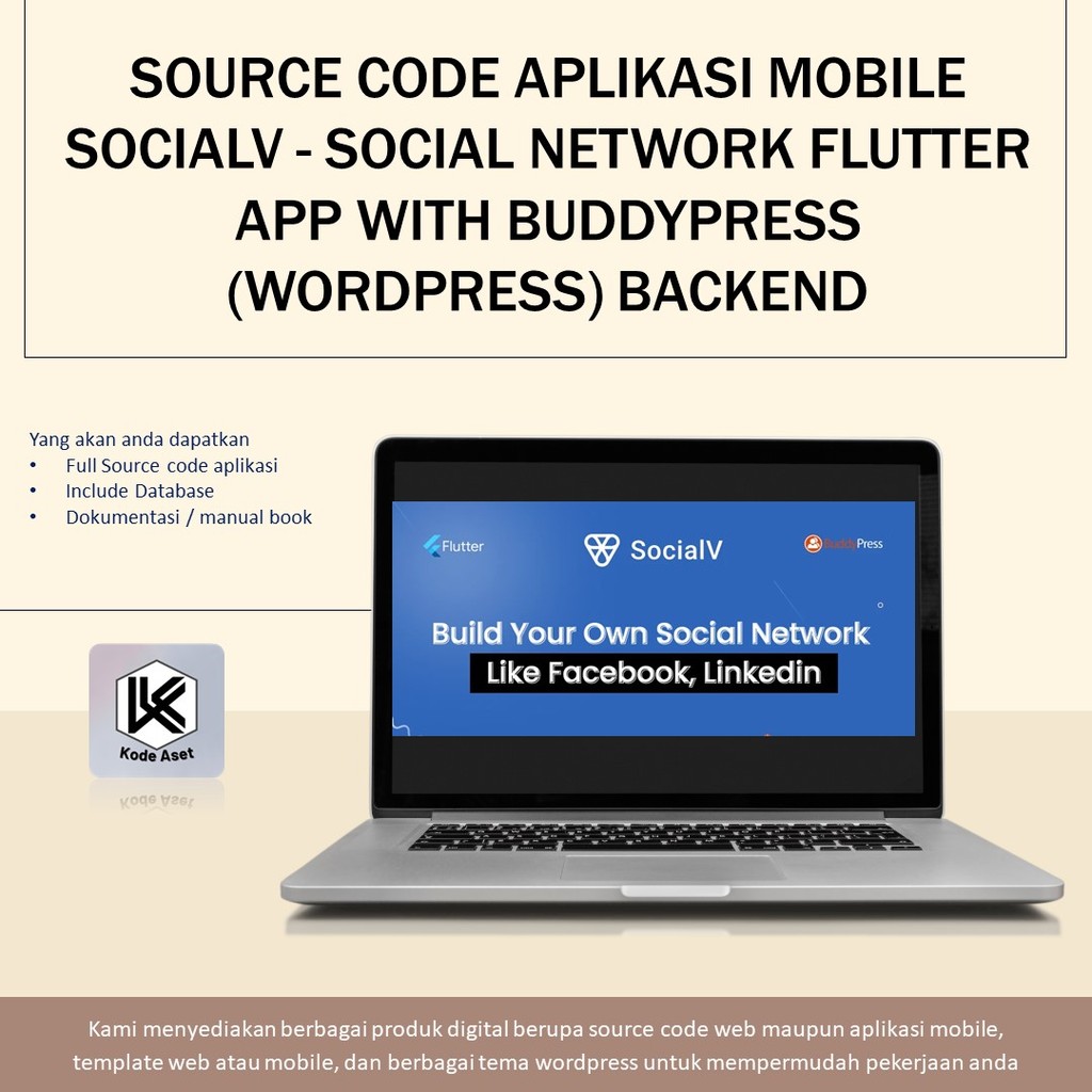 Jual SOURCE CODE APLIKASI MOBILE SOCIALV - SOCIAL NETWORK FLUTTER APP WITH BUDDYPRESS (WORDPRESS ...