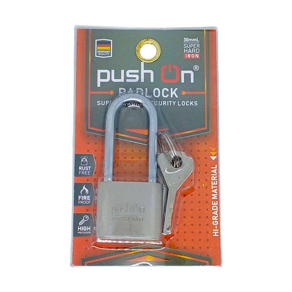 Jual Gembok Stainless Push ON 30mm Leher Panjang Besi Baja Merk Kunci ...