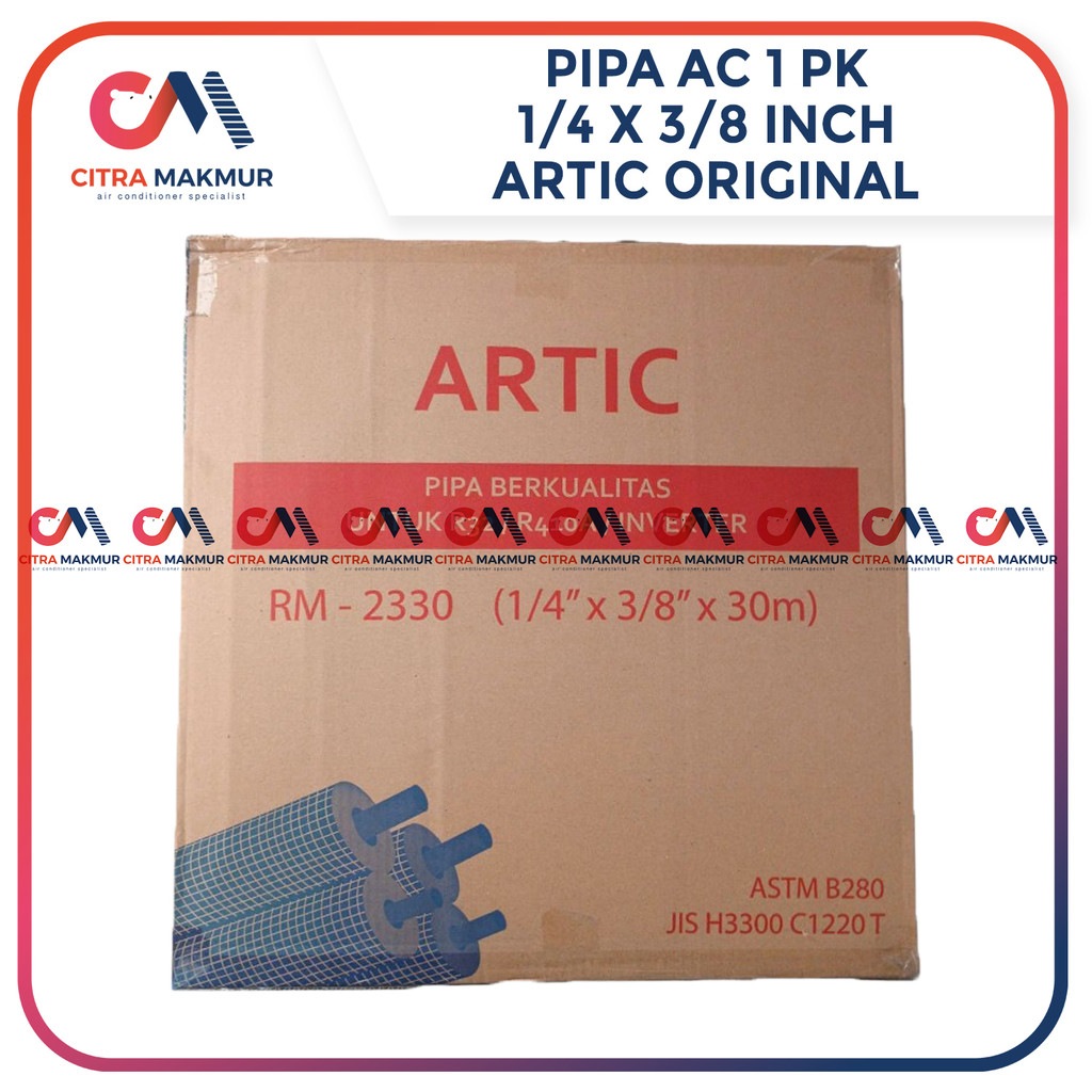 Jual Pipa AC 1/2 3/4 1 pk Artic Tembaga Tebal Selang R32 R410 R22 Freon ...