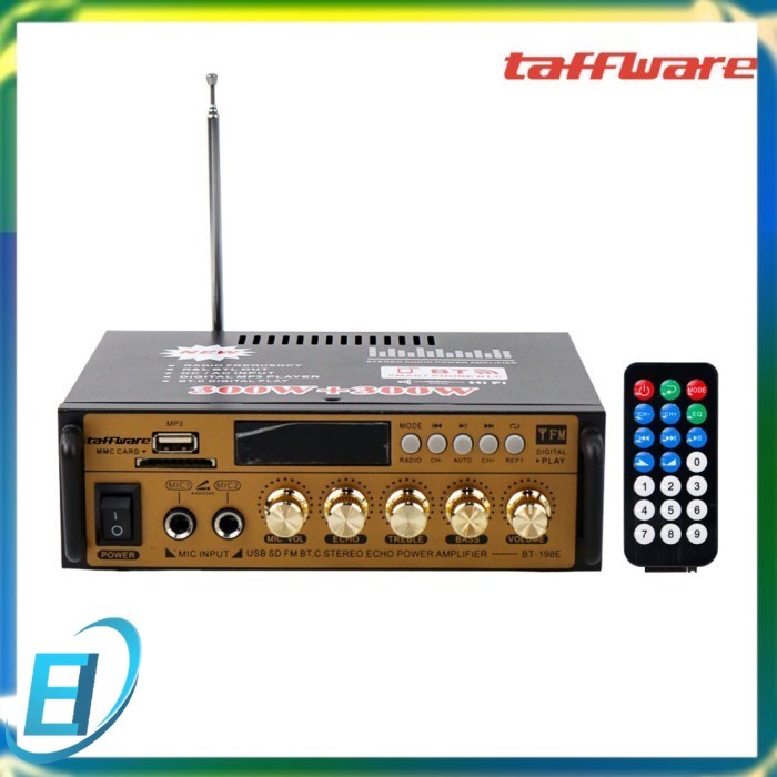 Jual Taffware Audio Amplifier Bluetooth HiFi 300Wx2 with Remote Control ...