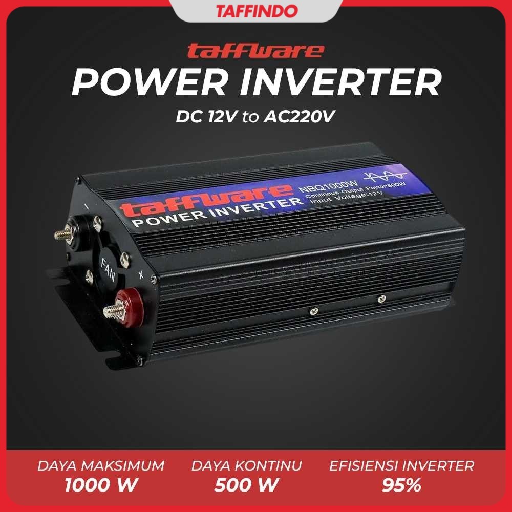 Jual Taffware Power Inverter Mobil Pure Sine Wave DC 12V to AC 220V ...